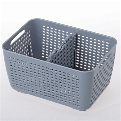 Large Grey Drain Plastic Storage Baskets | plastic container manufacturers
