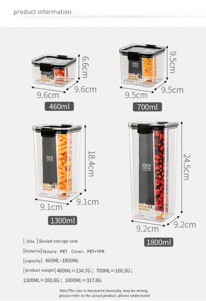 Introduce different size of plastic container, Custom any size of ...