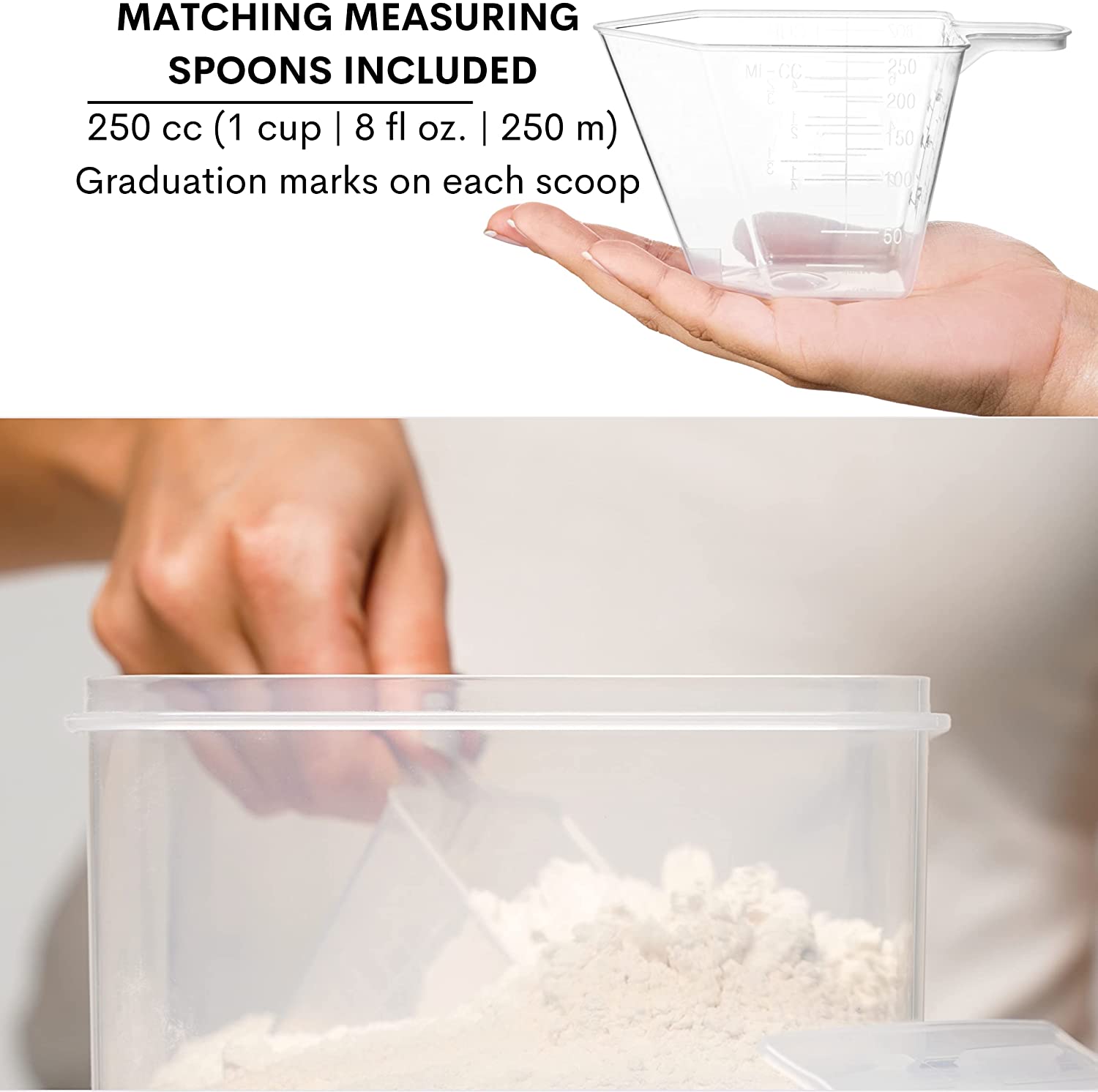 Wide & Deep Food Storage Airtight Containers | plastic container ...